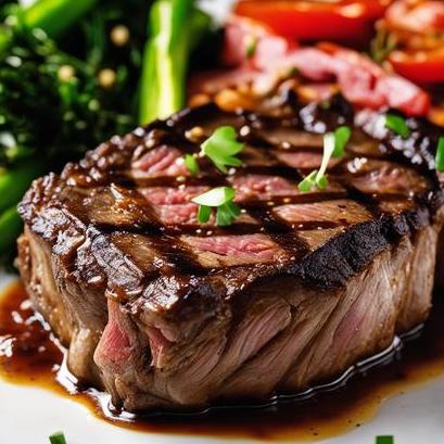 The Mouthwatering Delight Of A Perfectly Cooked 1 Inch Ribeye Steak In ...